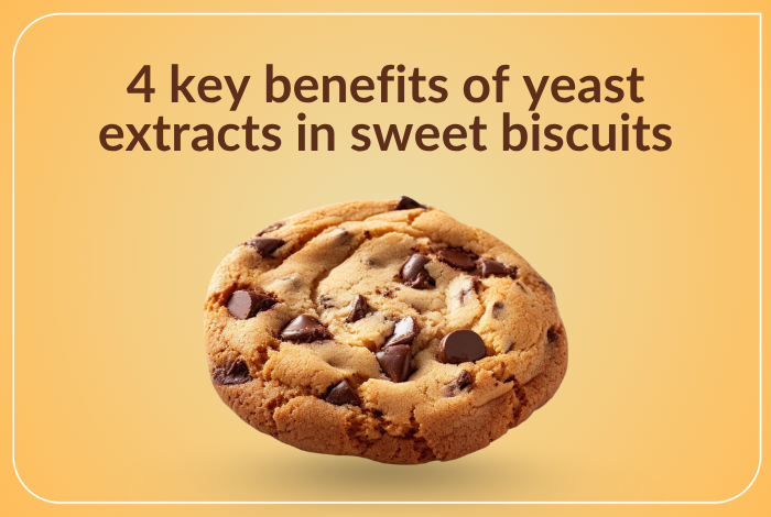 Yeast extracts benefits in sweet biscuits